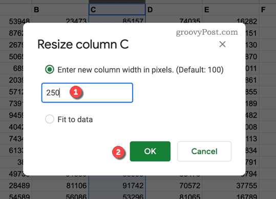 How To Change Size Of Cells In Google Sheets