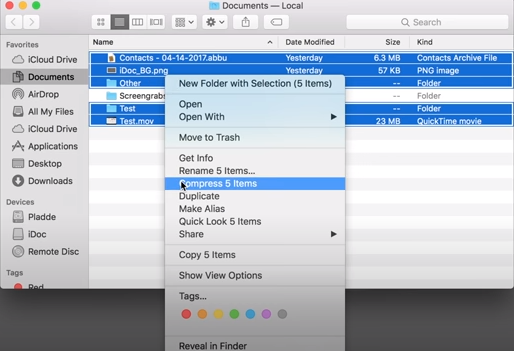 How To Zip A Folder On Mac